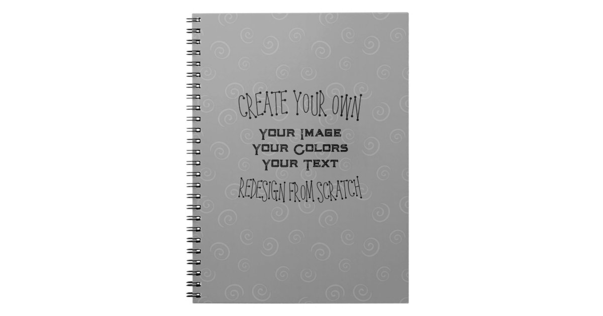 Create Your Own Custom Design Notebook | Zazzle