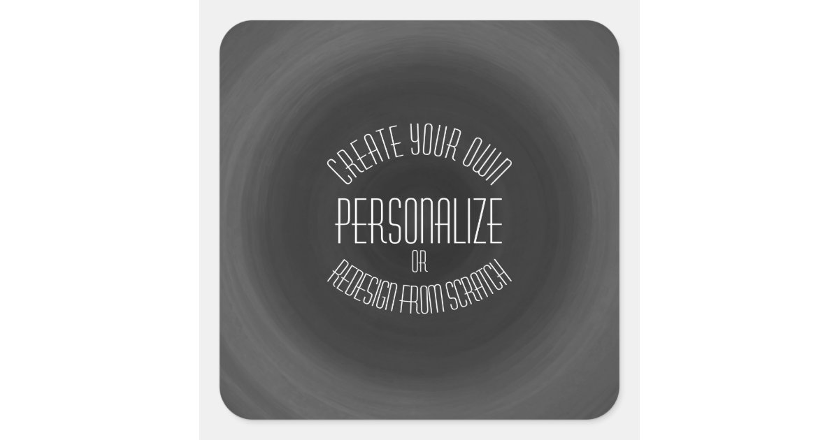 Create Your Own - Custom Design Square Sticker | Zazzle