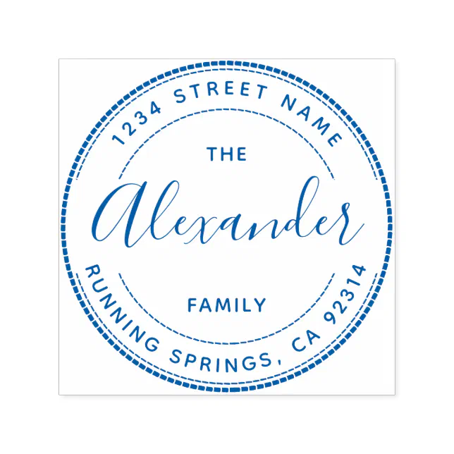 Create Your Own Custom Family Name Return Address Self-inking Stamp ...
