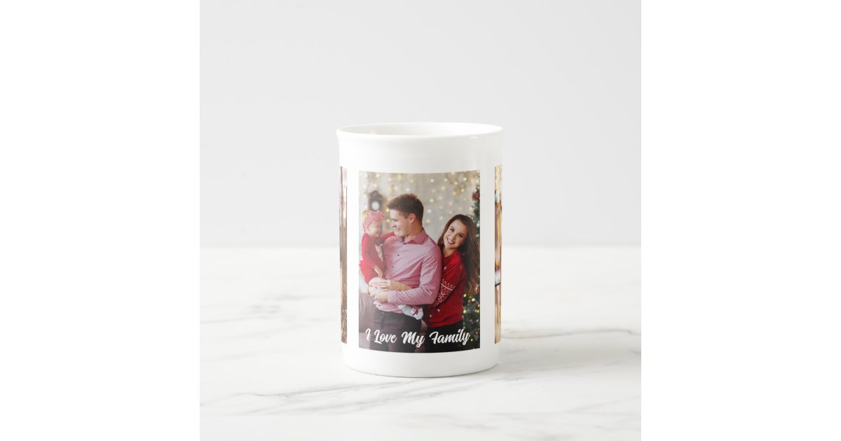 Create Your Own Custom Family Photo Bone China Mug | Zazzle