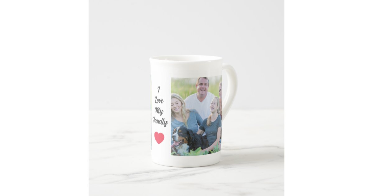 Create Your Own Custom Family Photos Bone China Mug | Zazzle