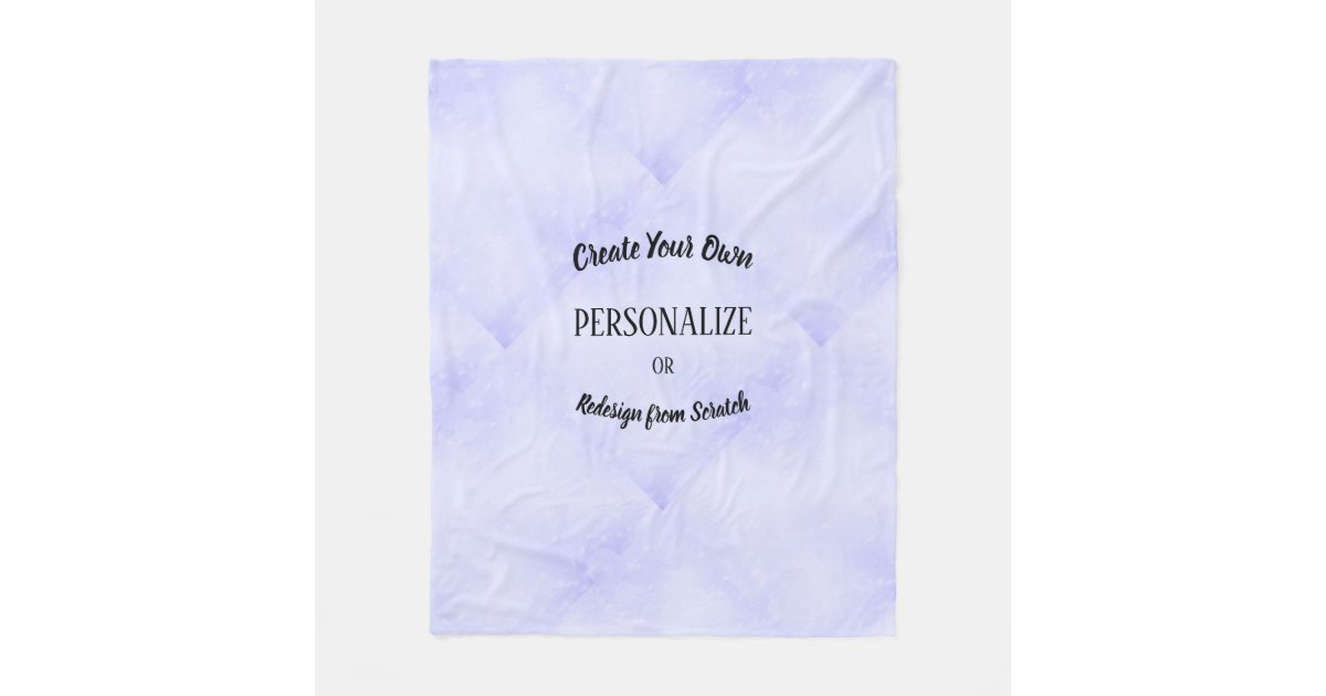 Create Your Own Custom Fleece Blanket | Zazzle