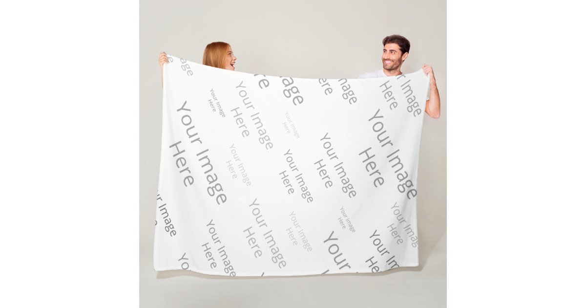 Create Your Own Custom Fleece Blanket, Large | Zazzle