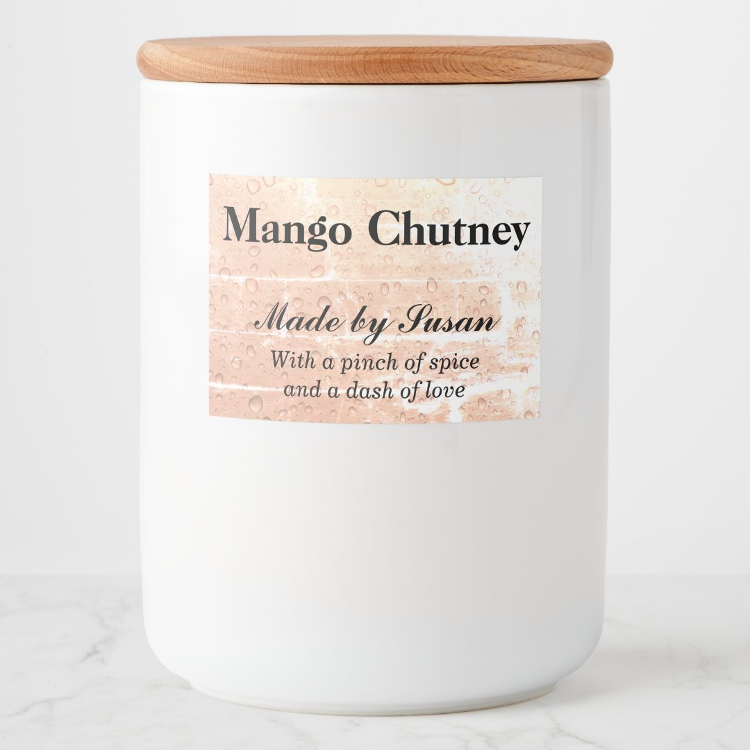 Create your own custom food container label | Zazzle