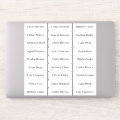 Create Your Own Custom Guest Name Sticker Pack | Zazzle