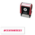 Create Your Own Custom Hashtag Self-inking Stamp | Zazzle