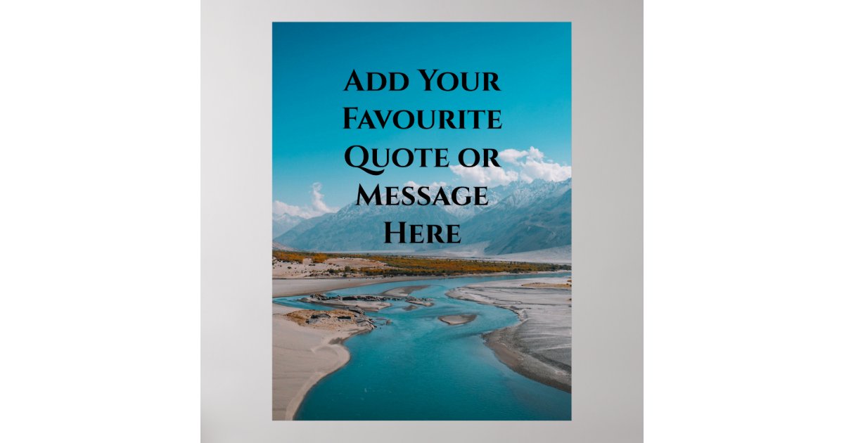 Create Your Own Custom Inspirational Quote Poster | Zazzle