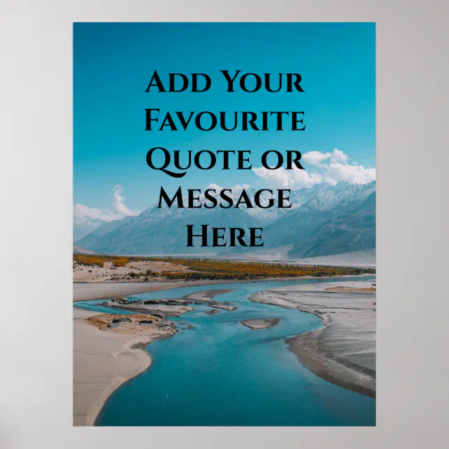 Create Your Own Custom Inspirational Quote Poster | Zazzle