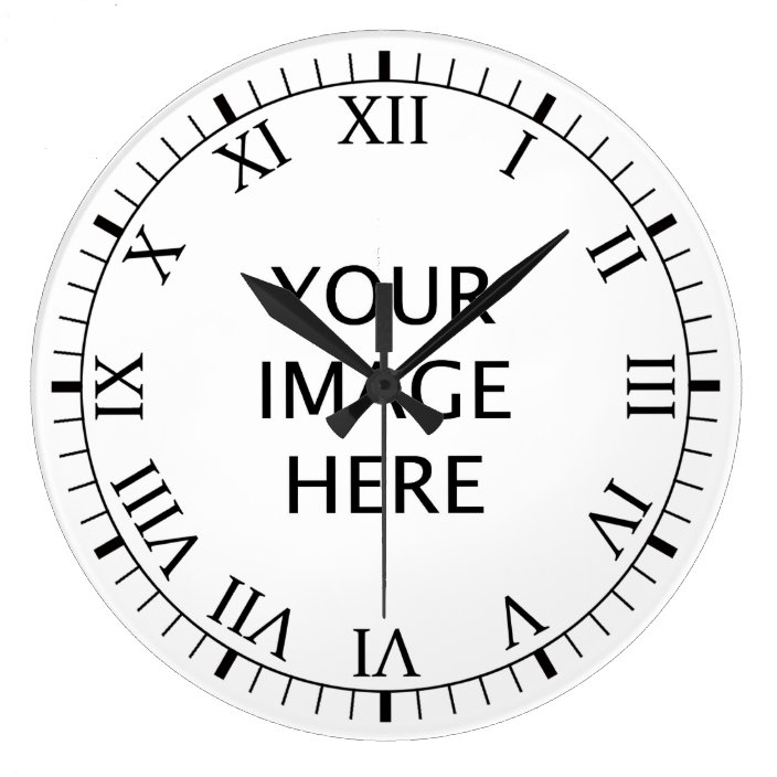 Create Your Own Custom Large Clock | Zazzle.com