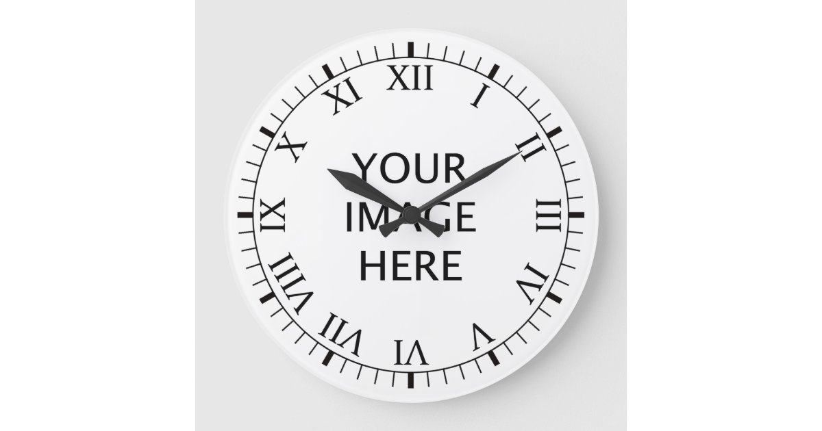 Create Your Own Custom Large Clock | Zazzle