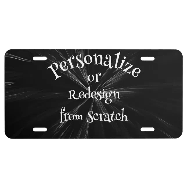 Create Your Own Custom License Plate | Zazzle