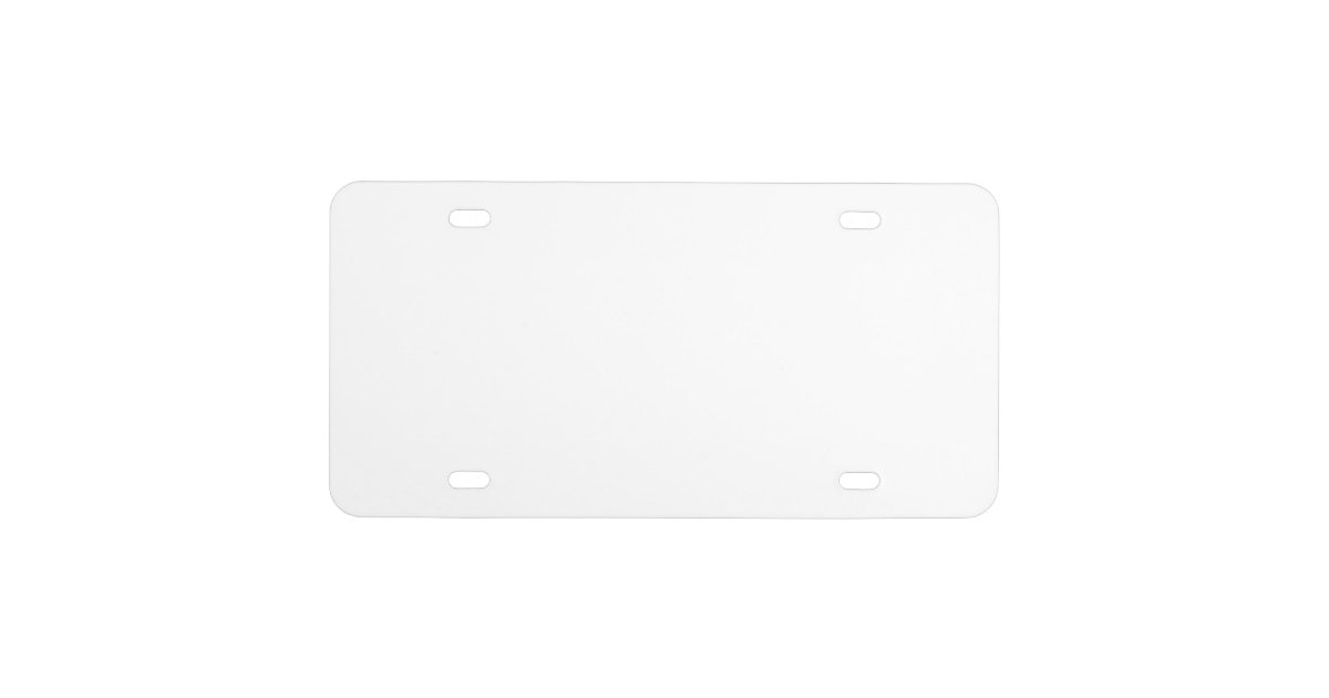 Create Your Own Custom License Plate Plastic | Zazzle