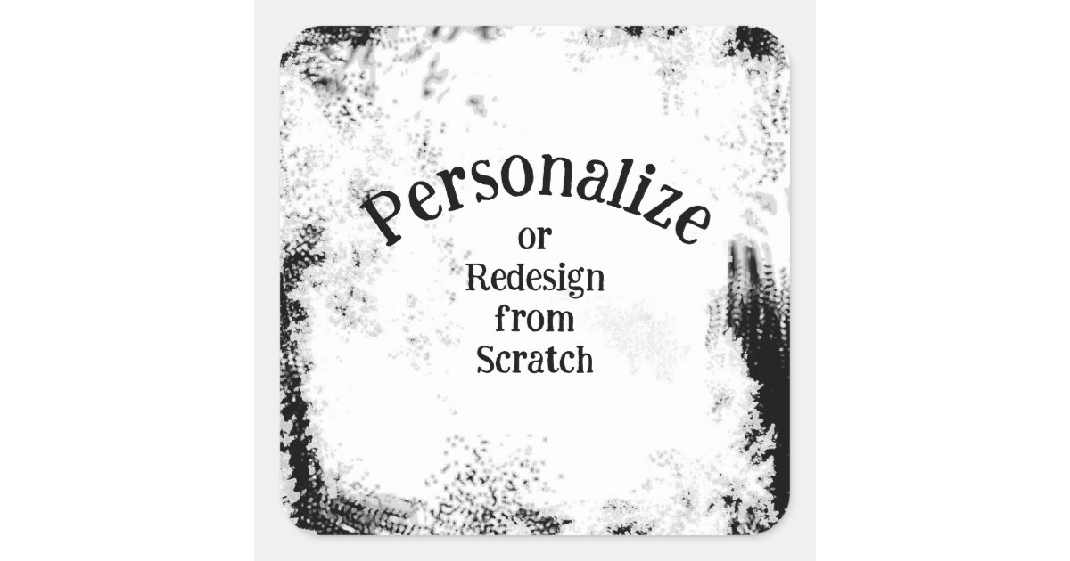 Create Your Own Custom Logo/Art Square Sticker | Zazzle