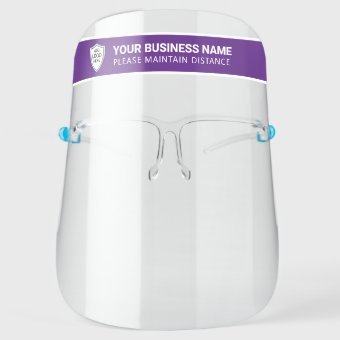 Create Your Own Custom Logo Face Shield | Zazzle