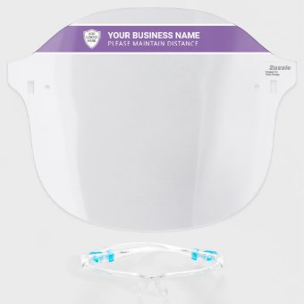 Create Your Own Custom Logo Face Shield | Zazzle