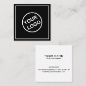 Create Your Own Custom Logo Square Business Card | Zazzle