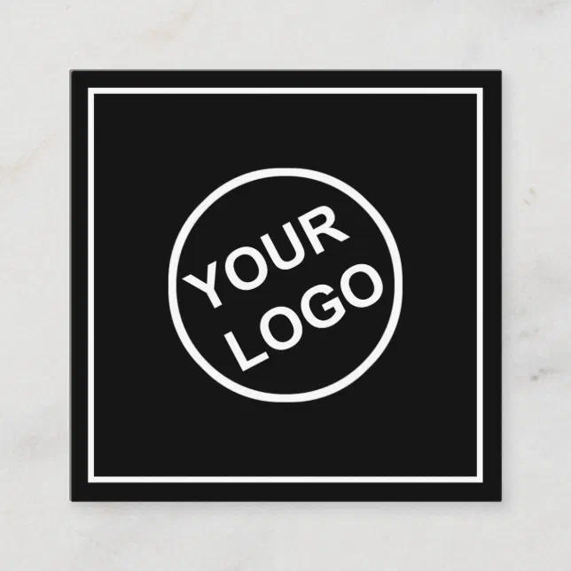 Create Your Own Custom Logo Square Business Card | Zazzle