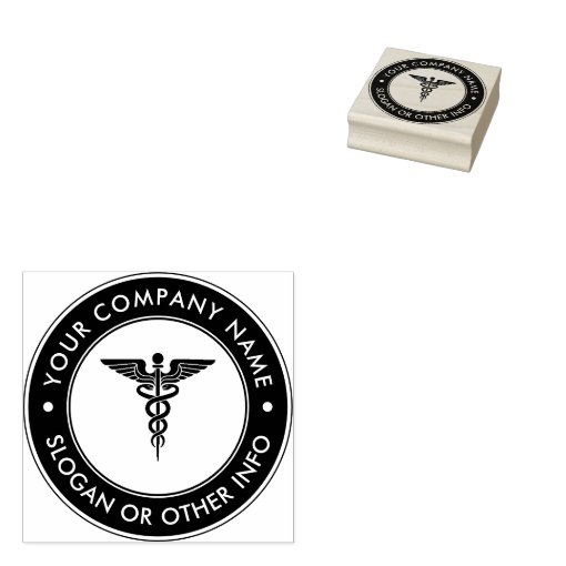 Create Your Own Custom Medical Symbol with Text Rubber Stamp | Zazzle