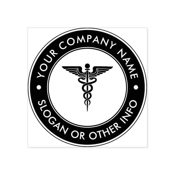 Create Your Own Custom Medical Symbol with Text Rubber Stamp | Zazzle