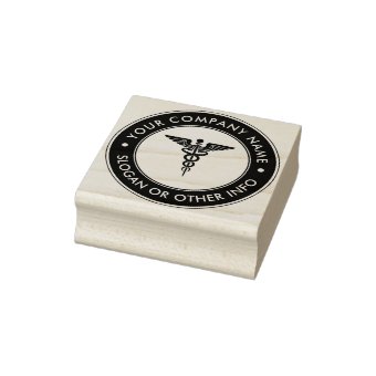 Create Your Own Custom Medical Symbol with Text Rubber Stamp | Zazzle