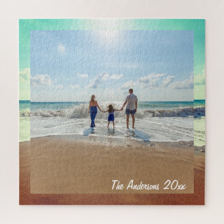 Create Your Own Custom Memorable Family Photo Jigsaw Puzzle | Zazzle