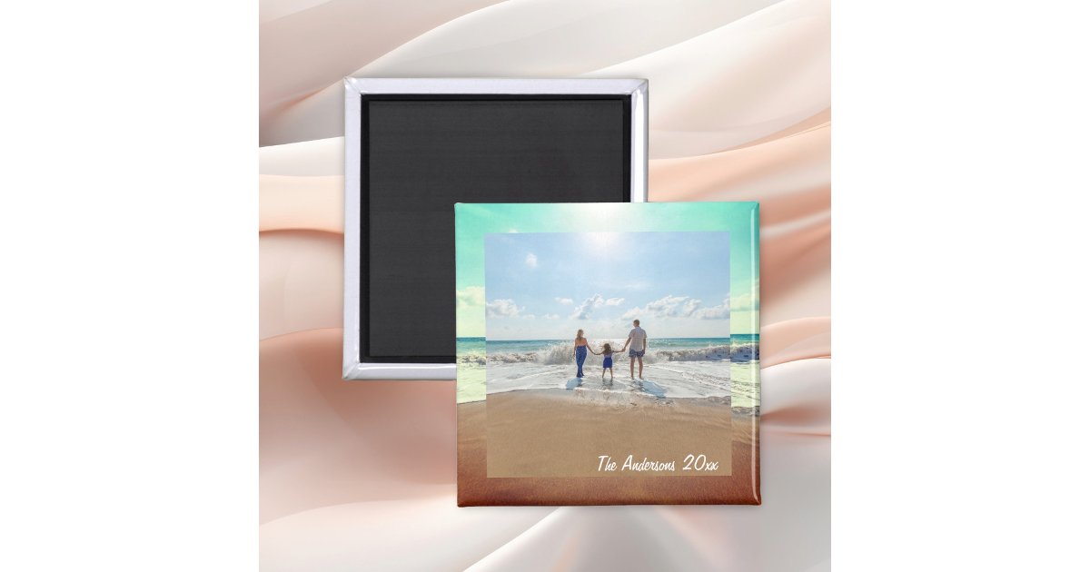 Create Your Own Custom Memorable Family Photo Magnet | Zazzle