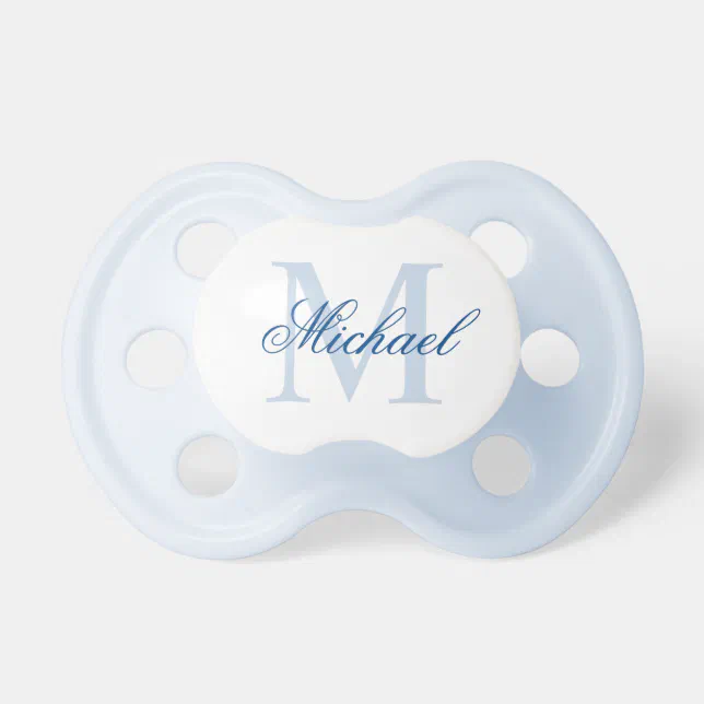 Create Your Own Custom Monogram And Name Pacifier | Zazzle