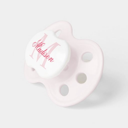 Create Your Own Custom Monogram And Name Pacifier | Zazzle