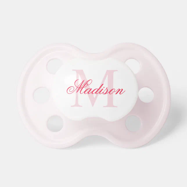 Create Your Own Custom Monogram And Name Pacifier | Zazzle