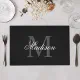 Create Your Own Custom Monogram And Name Script Placemat | Zazzle