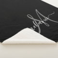 Create Your Own Custom Monogram And Name Script Sherpa Blanket | Zazzle