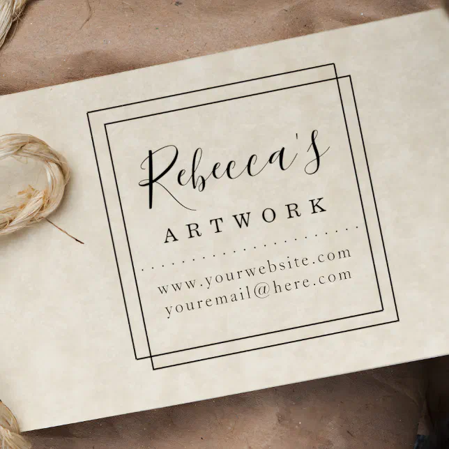 Create Your Own Custom Name Artwork Rubber Stamp | Zazzle