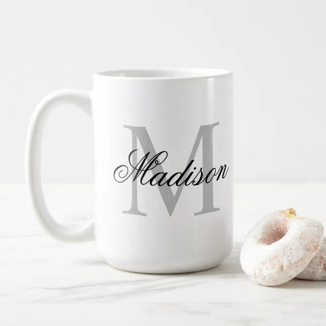 Create Your Own Custom Name Monogram Coffee Mug | Zazzle