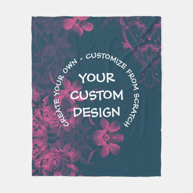 Create Your Own Custom Personalized Fleece Blanket | Zazzle