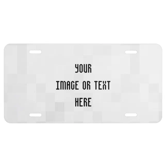 Create Your Own Custom Personalized License Plate | Zazzle