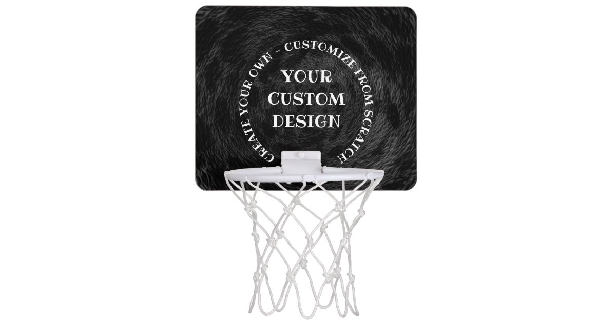 Create Your Own Custom Personalized Mini Basketball Hoop | Zazzle