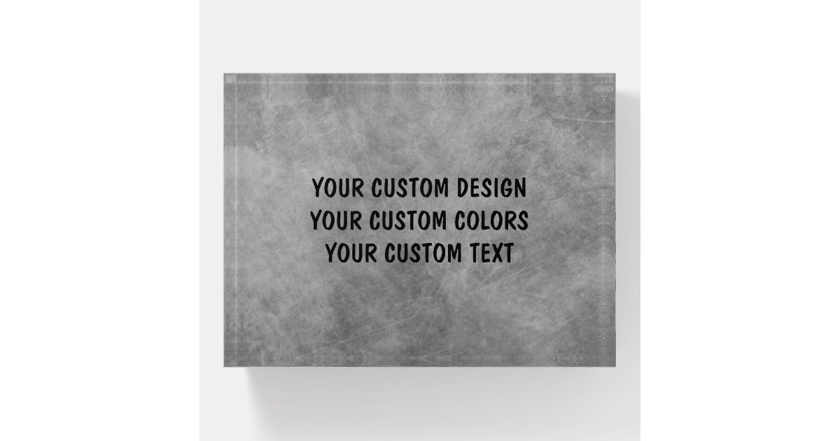 Create Your Own Custom Personalized Paperweight | Zazzle