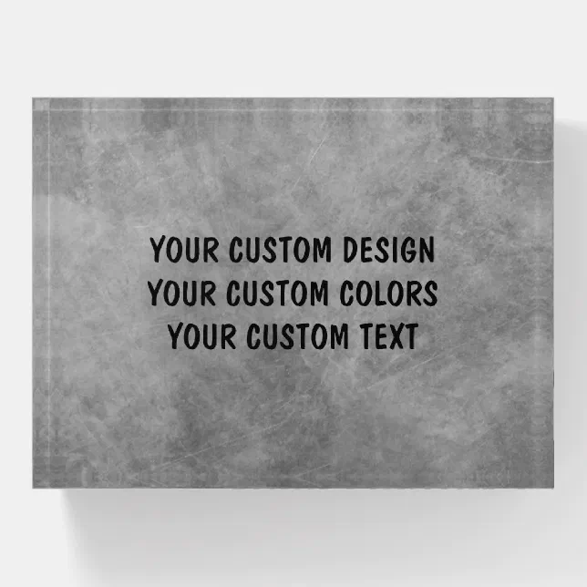 Create Your Own Custom Personalized Paperweight | Zazzle