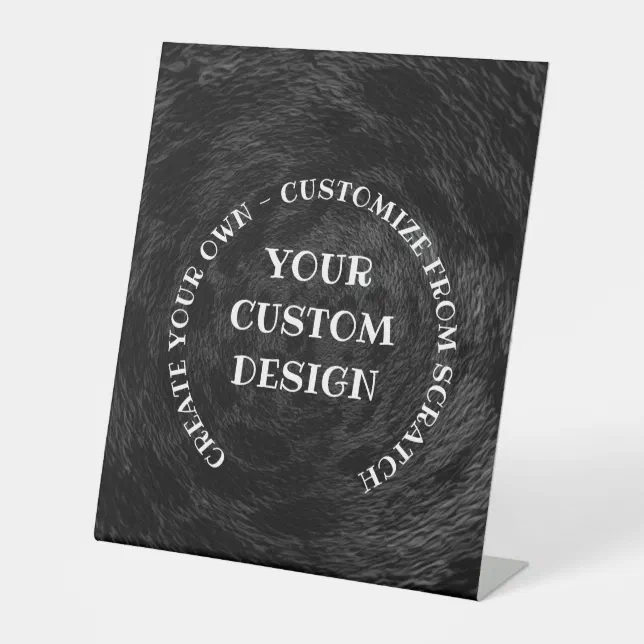 Create Your Own Custom Personalized Pedestal Sign | Zazzle
