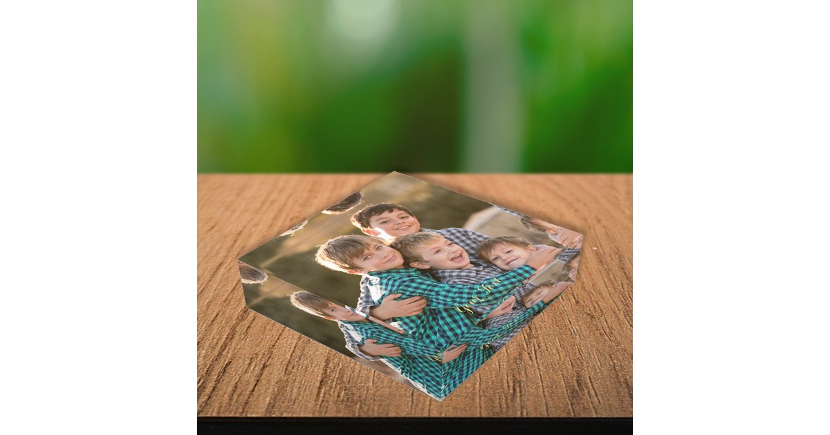 Create Your Own Custom Personalized Photo Office Paperweight | Zazzle