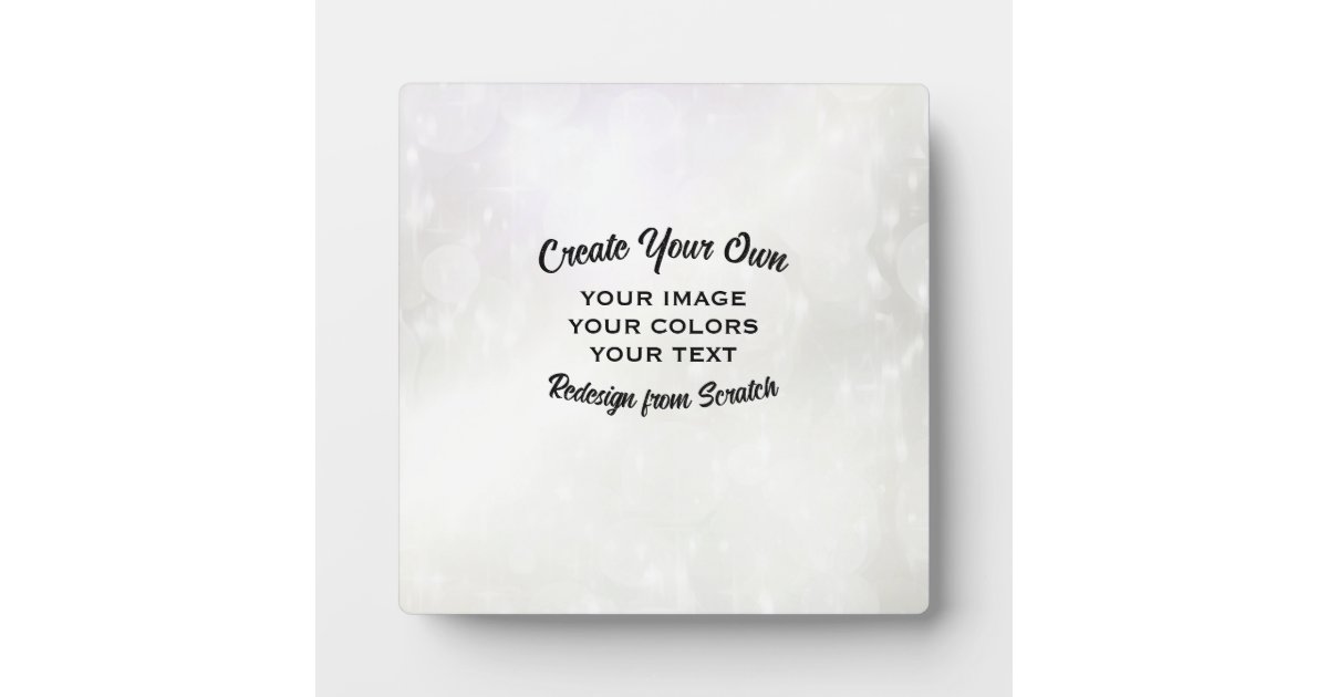 Create Your Own Custom Personalized Plaque | Zazzle