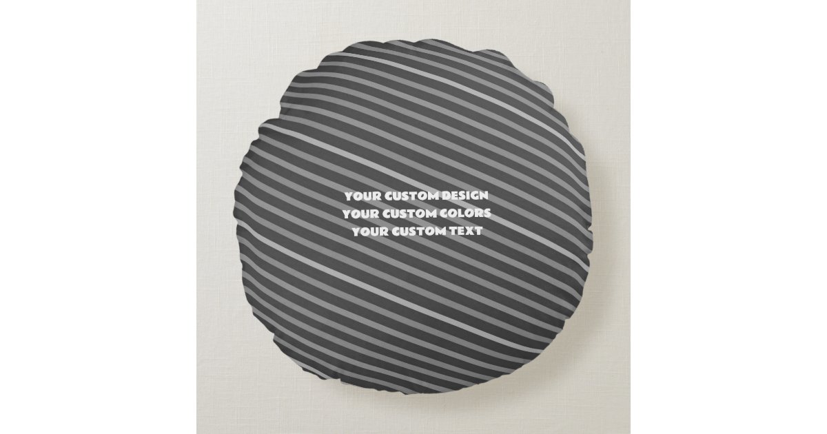 Create Your Own Custom Personalized Round Pillow | Zazzle