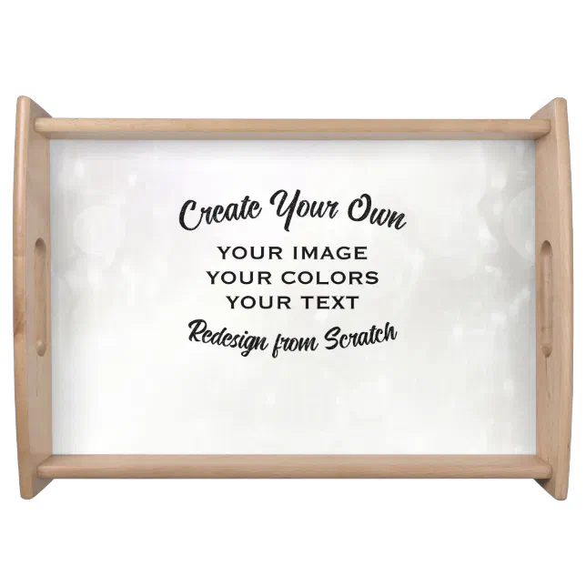 Create Your Own Custom Personalized Serving Tray | Zazzle