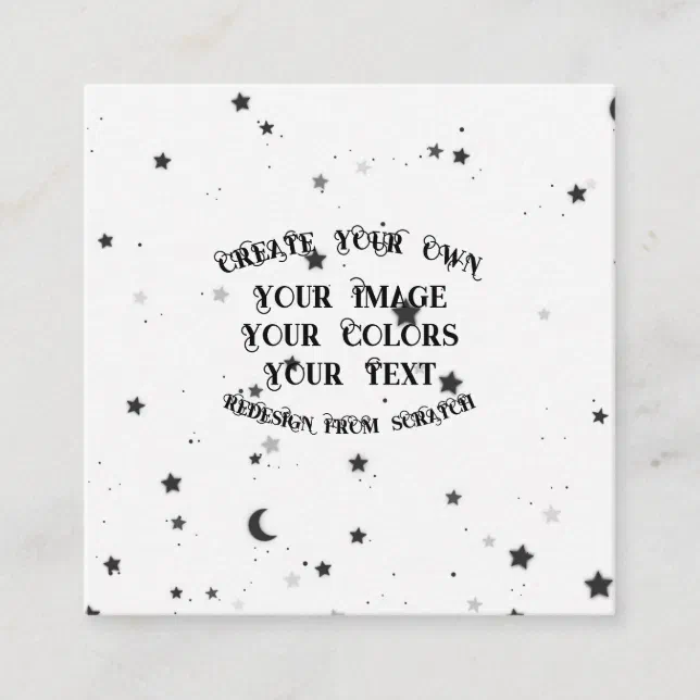 Create Your Own Custom Personalized Square Business Card | Zazzle