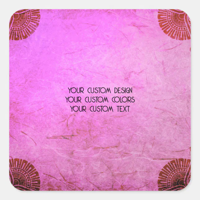 Create Your Own Custom Personalized Square Sticker | Zazzle