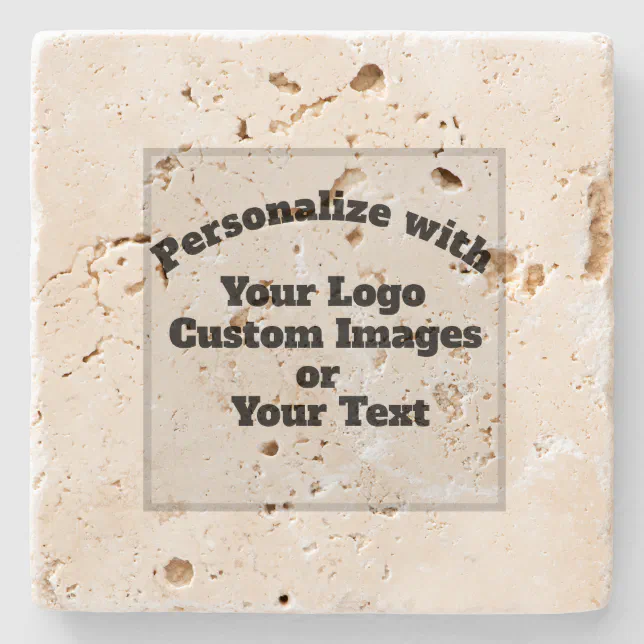 Create Your Own Custom Personalized Stone Coaster | Zazzle