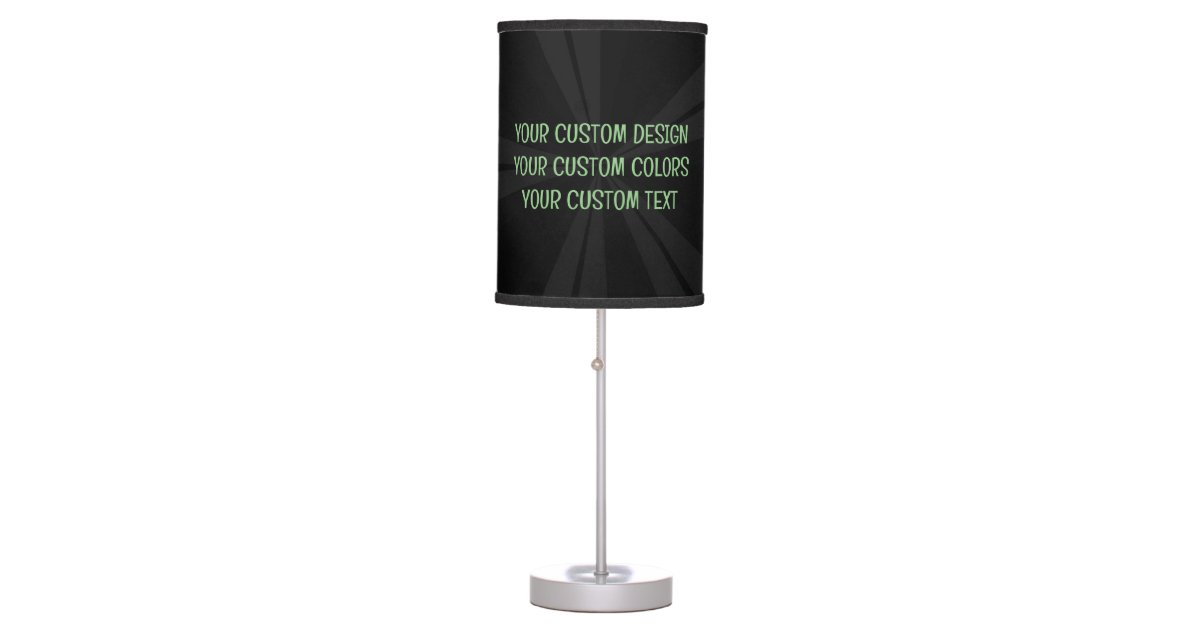 Create Your Own Custom Personalized Table Lamp | Zazzle