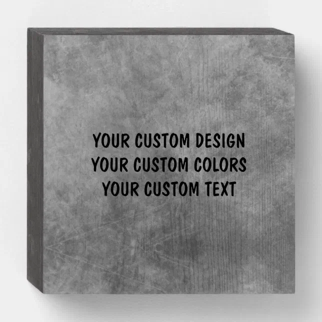 Create Your Own Custom Personalized Wooden Box Sign | Zazzle