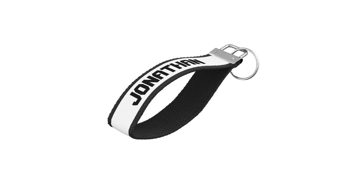 Create Your Own Custom Personalized Wrist Keychain | Zazzle
