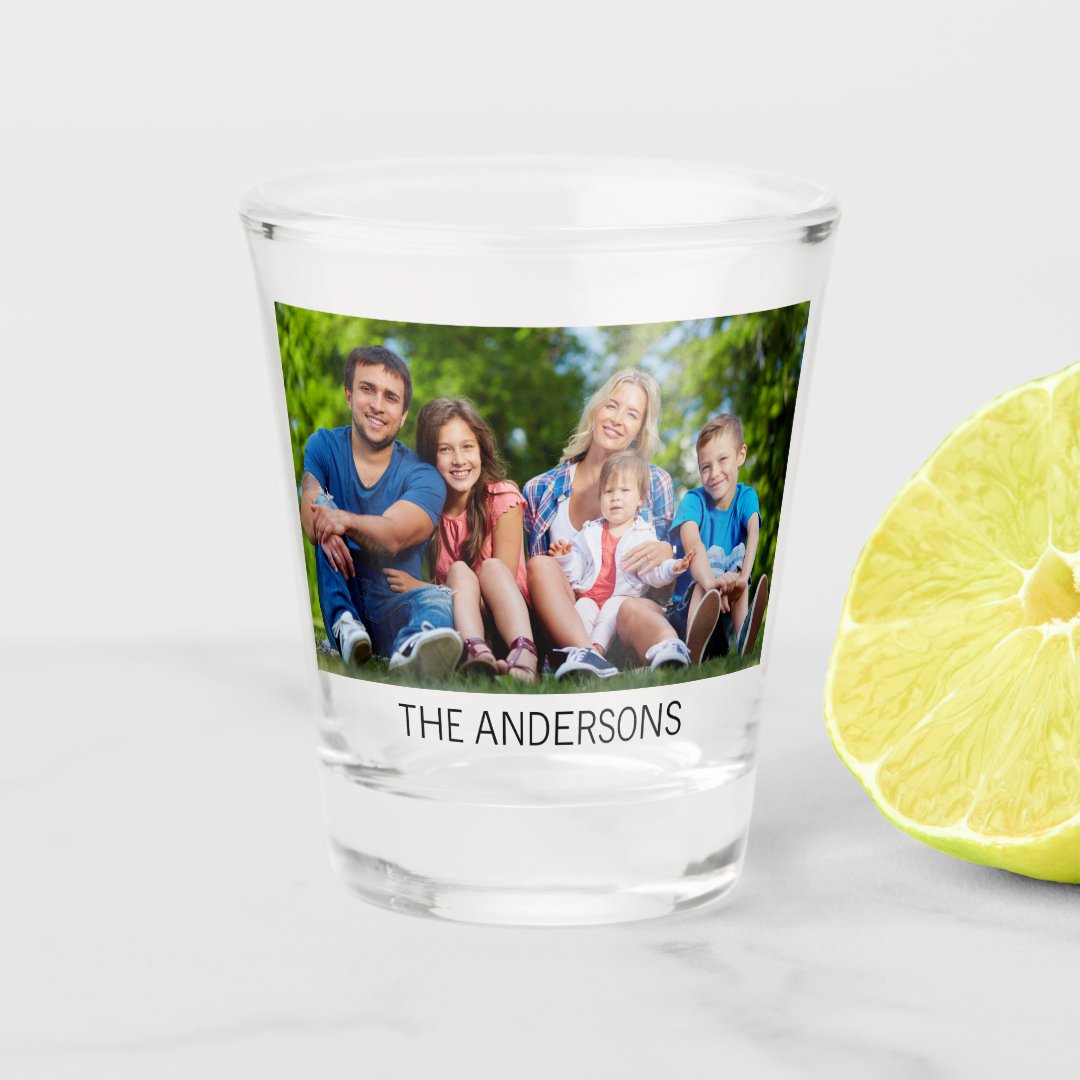 Create Your Own Custom Photo And Name Shot Glass | Zazzle